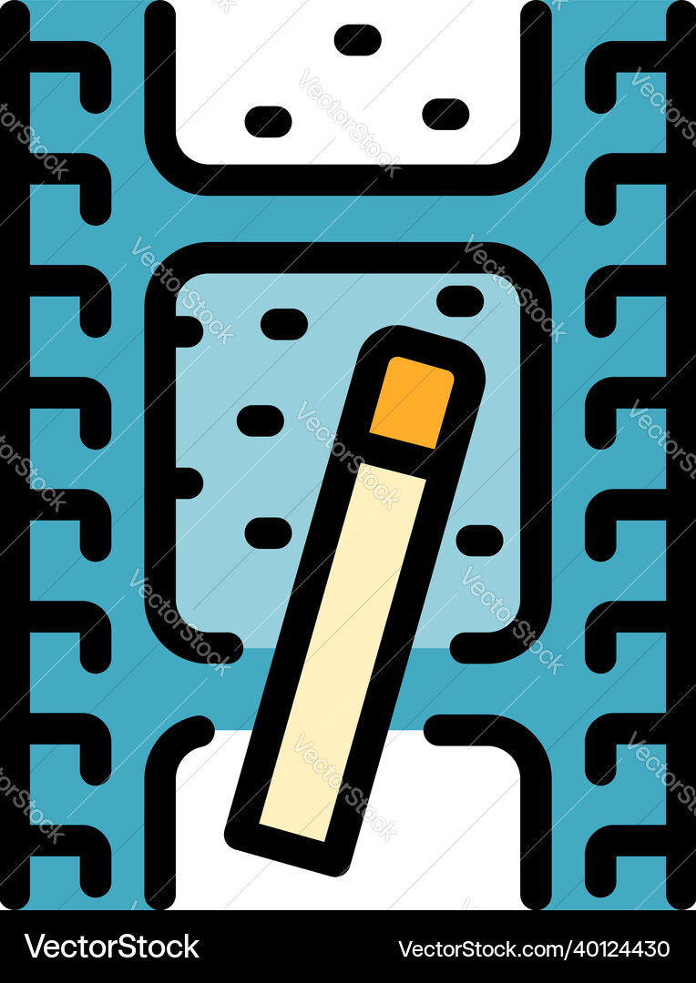 Reel edit icon color outline Royalty Free Vector Image