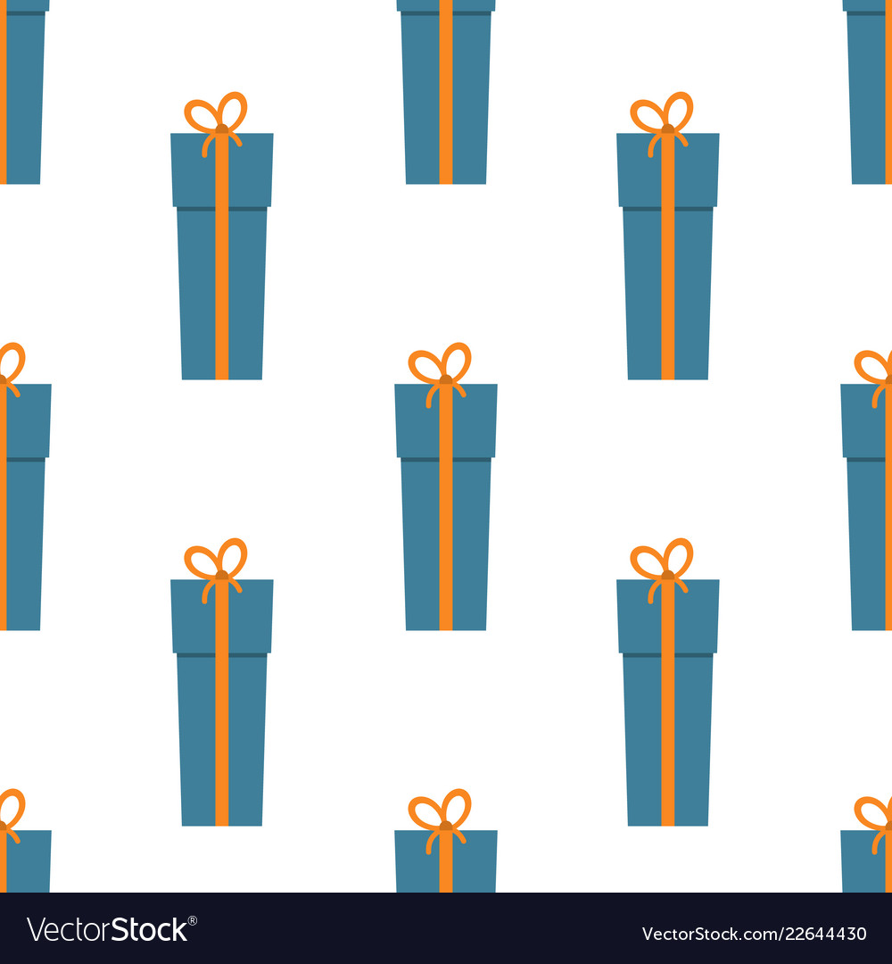 Seamless pattern with gift boxes Royalty Free Vector Image