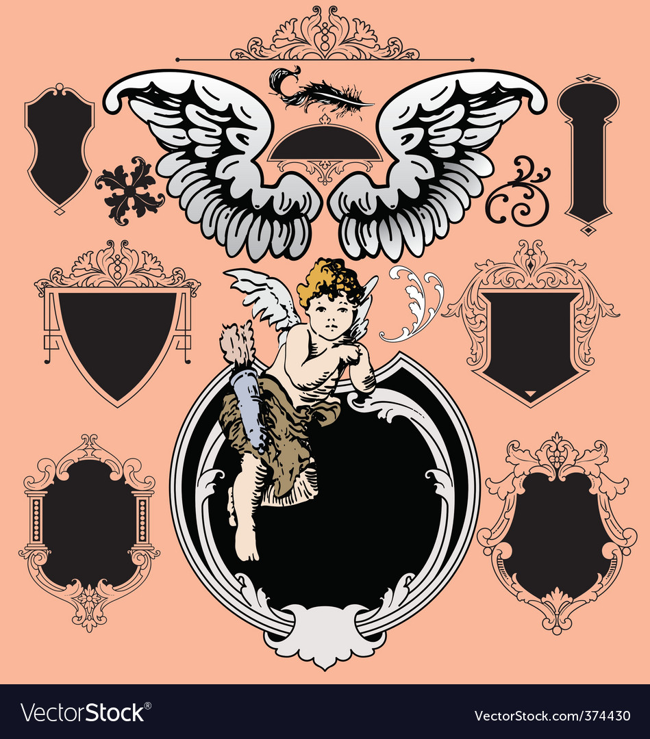 Victorian elements Royalty Free Vector Image - VectorStock