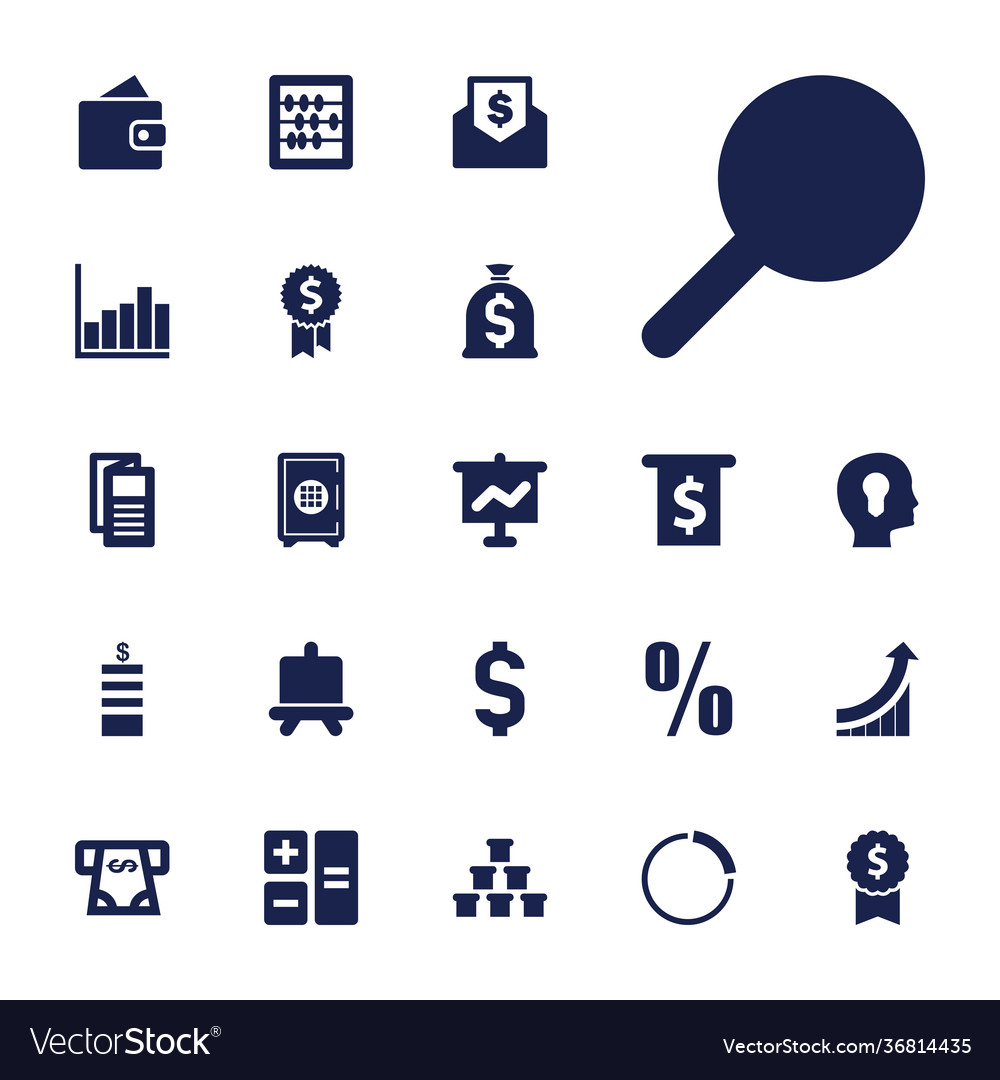 22 finance icons Royalty Free Vector Image - VectorStock