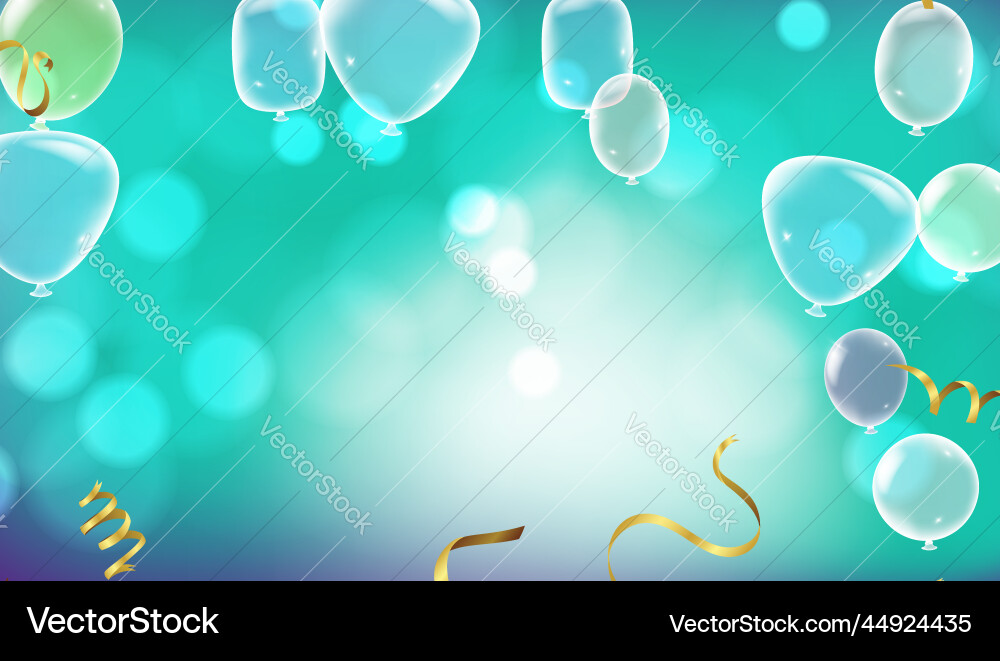 Balloons design elegant for celebration party Vector Image