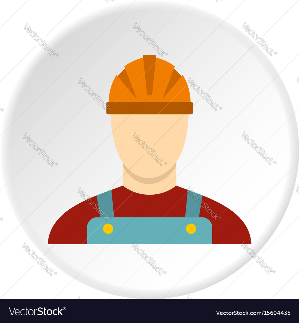 Builder icon circle Royalty Free Vector Image - VectorStock