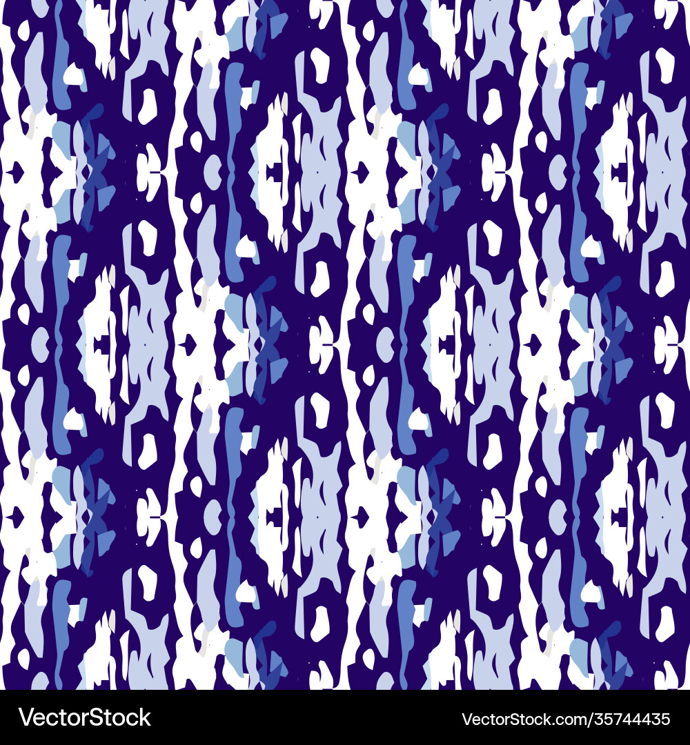 Hand drawn paint texture shibori seamless Vector Image