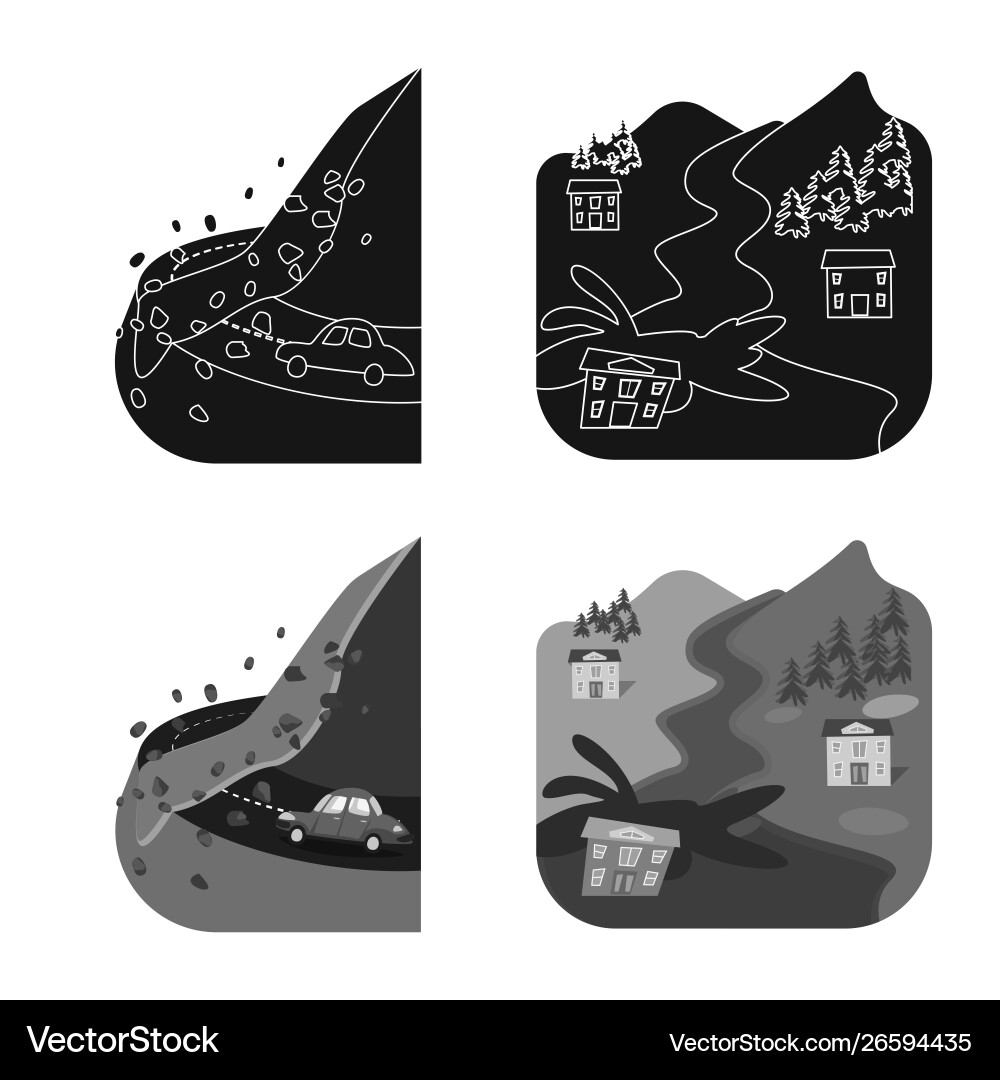 Isolated object weather and distress sign Vector Image
