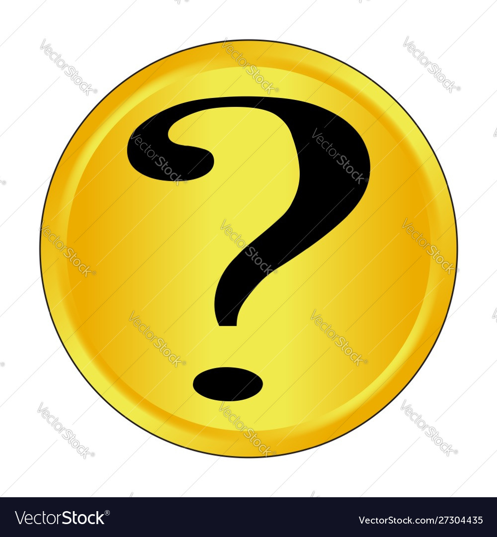 Question mark button Royalty Free Vector Image