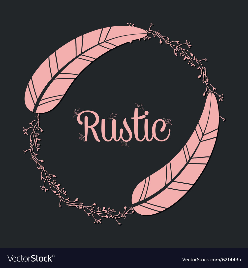 Rustic graphic design Royalty Free Vector Image
