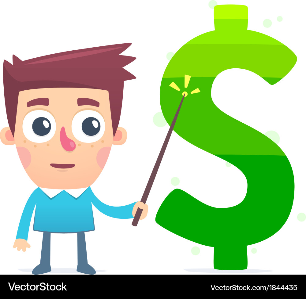 Study of financial market Royalty Free Vector Image