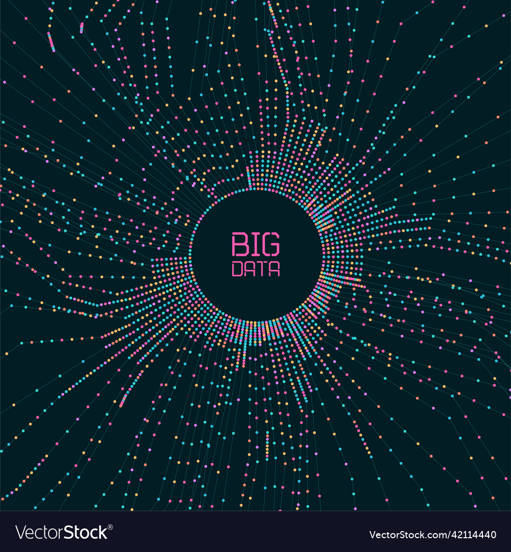Abstract infographics visualization Royalty Free Vector