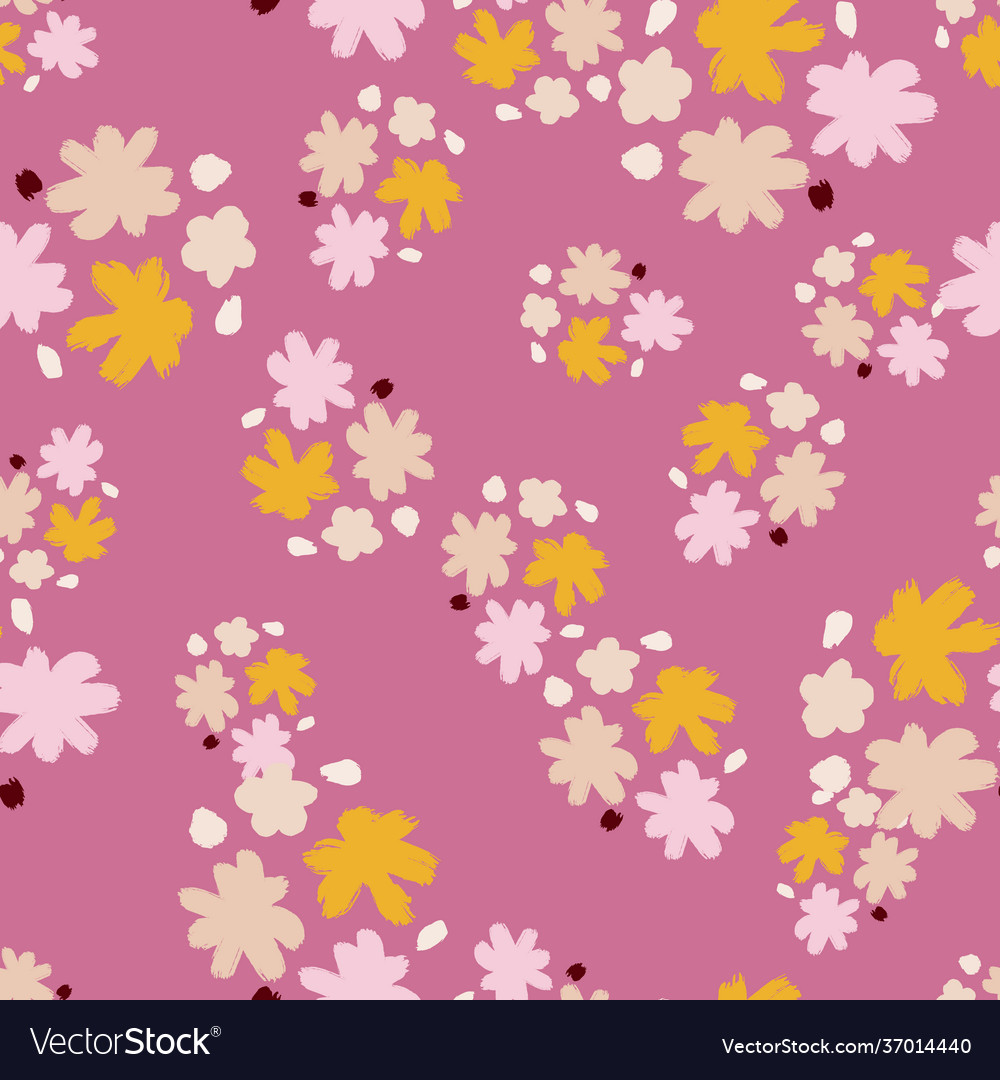 Random seamless pattern with doodle hand drawn Vector Image