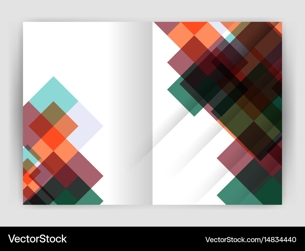 Square design corporate business flyer Royalty Free Vector