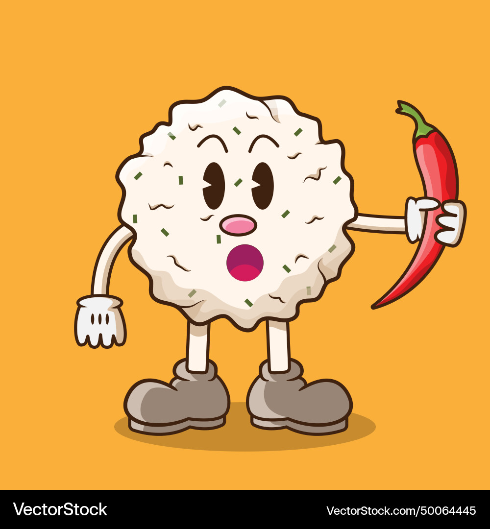 Cireng boy shock mood Royalty Free Vector Image