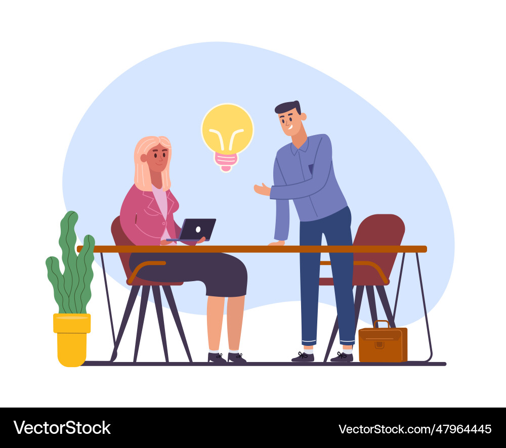 Creative Idea Concept Business Solution Royalty Free Vector