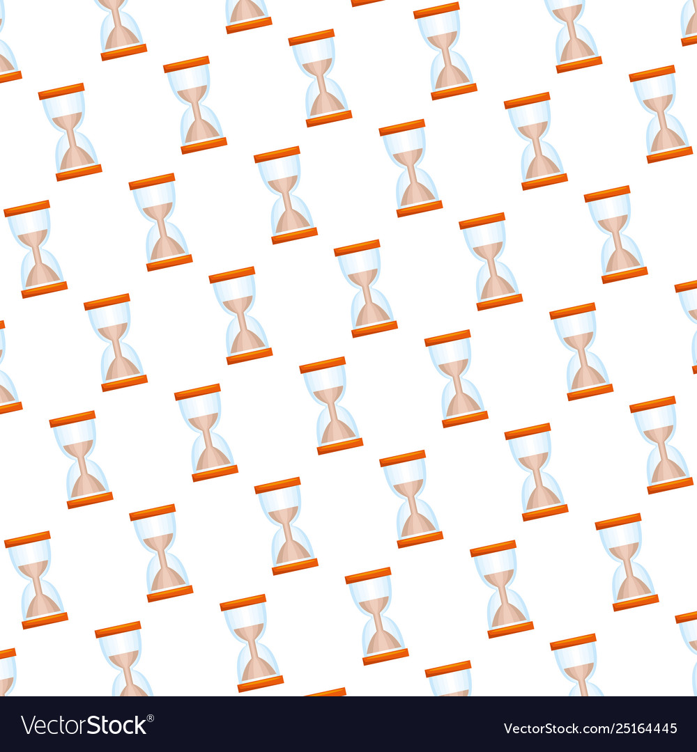Hourglass Timer Muster Hintergrund Lizenzfreies Vektorbild