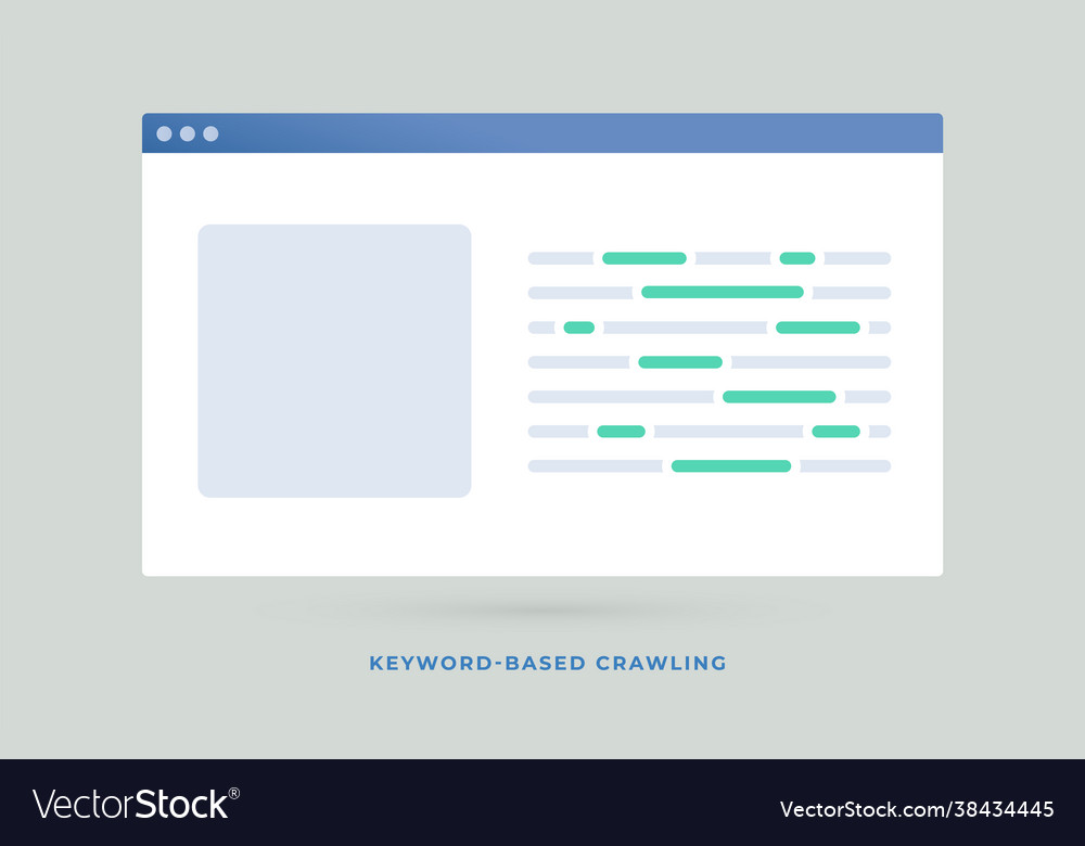 Keyword-based crawling search engine optimization Vector Image