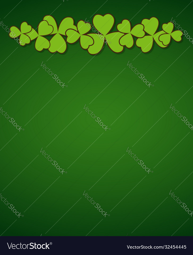 Saint patricks day frame background Royalty Free Vector