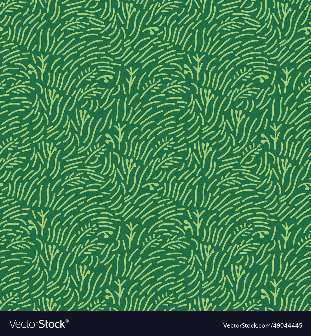 Seamless grass pattern Royalty Free Vector Image