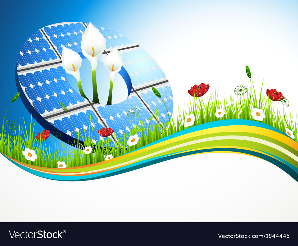 Solar panel Royalty Free Vector Image - VectorStock