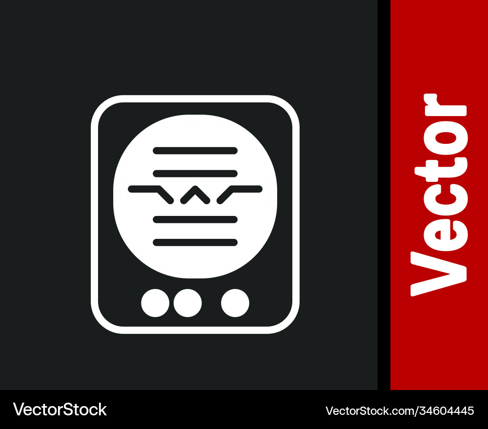 White attitude indicator is an instrument used in Vector Image