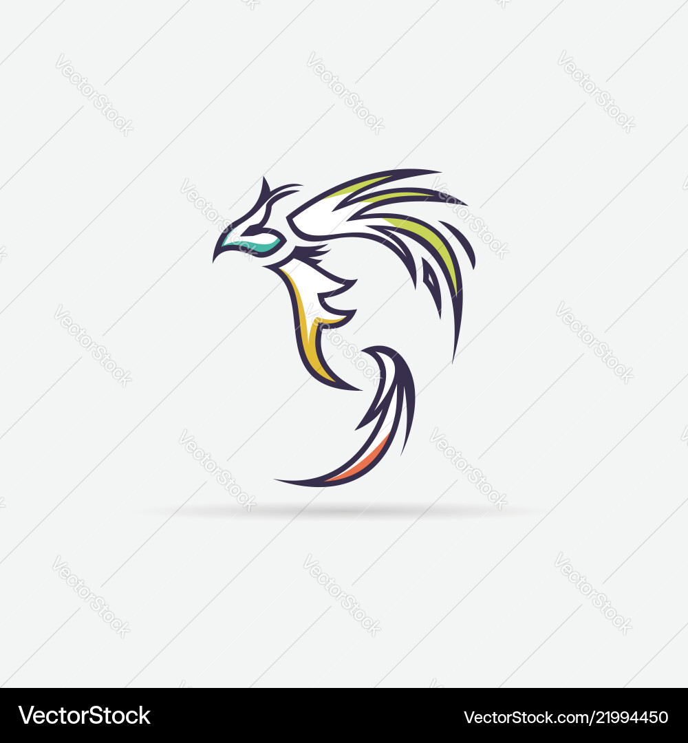 Phoneix logo for business Royalty Free Vector Image
