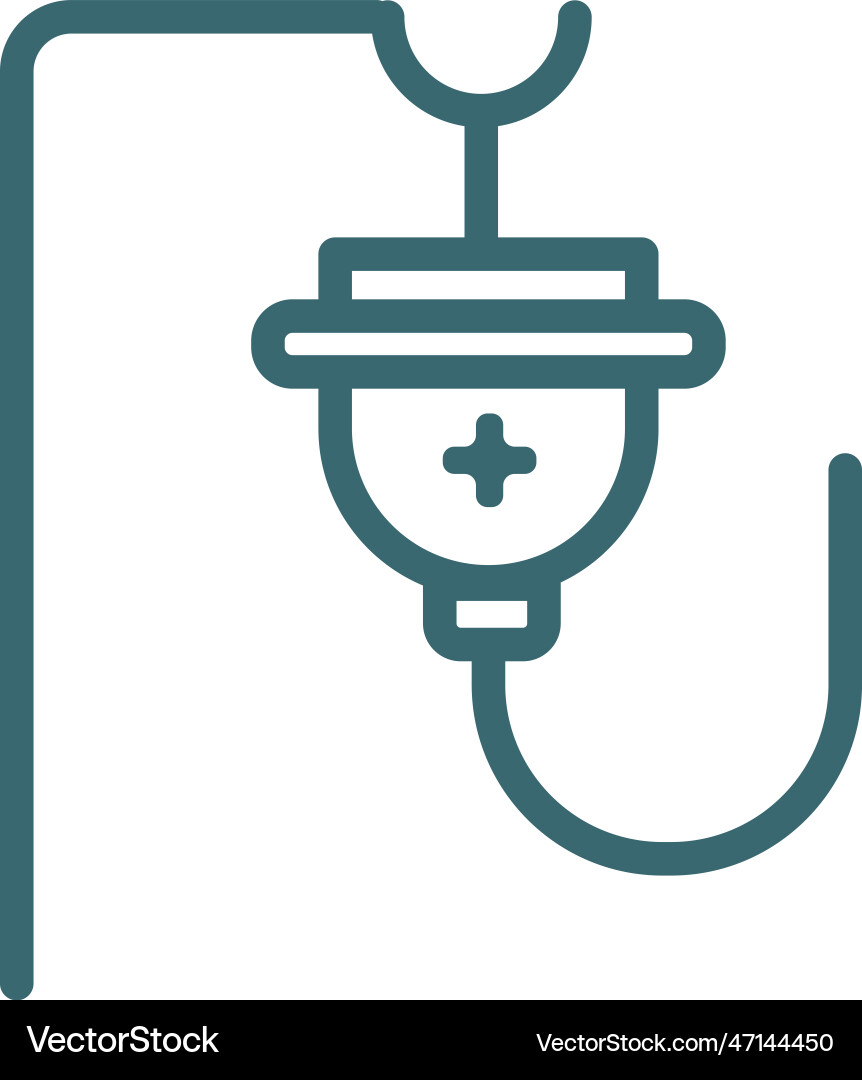 Saline icon thin line icon from health Royalty Free Vector