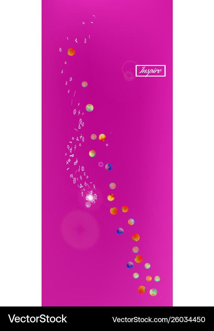 Signs abstract ultra wide space background Vector Image