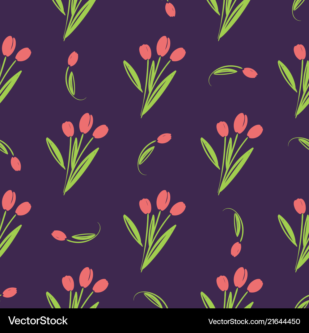 Simple beautiful hand-drawn flowers Royalty Free Vector