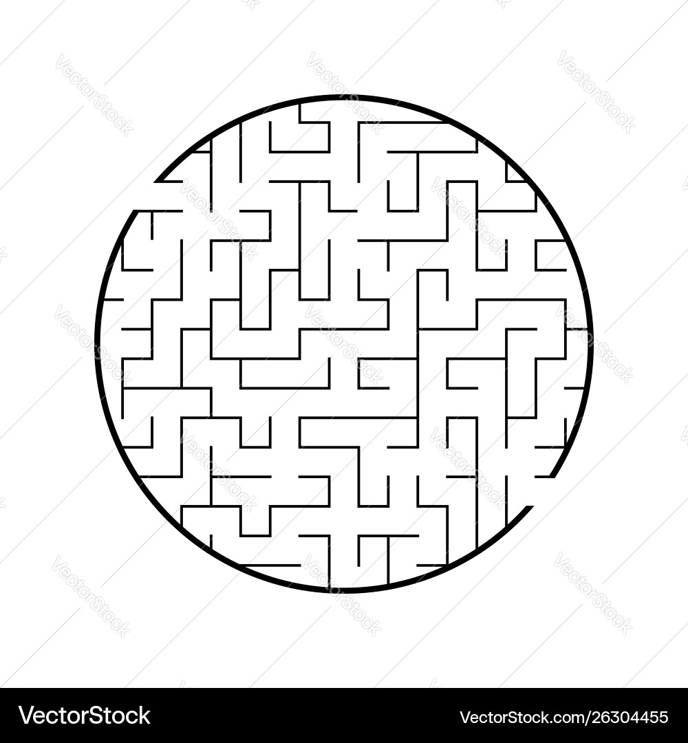 Abstract labyrinth game for kids puzzle Royalty Free Vector
