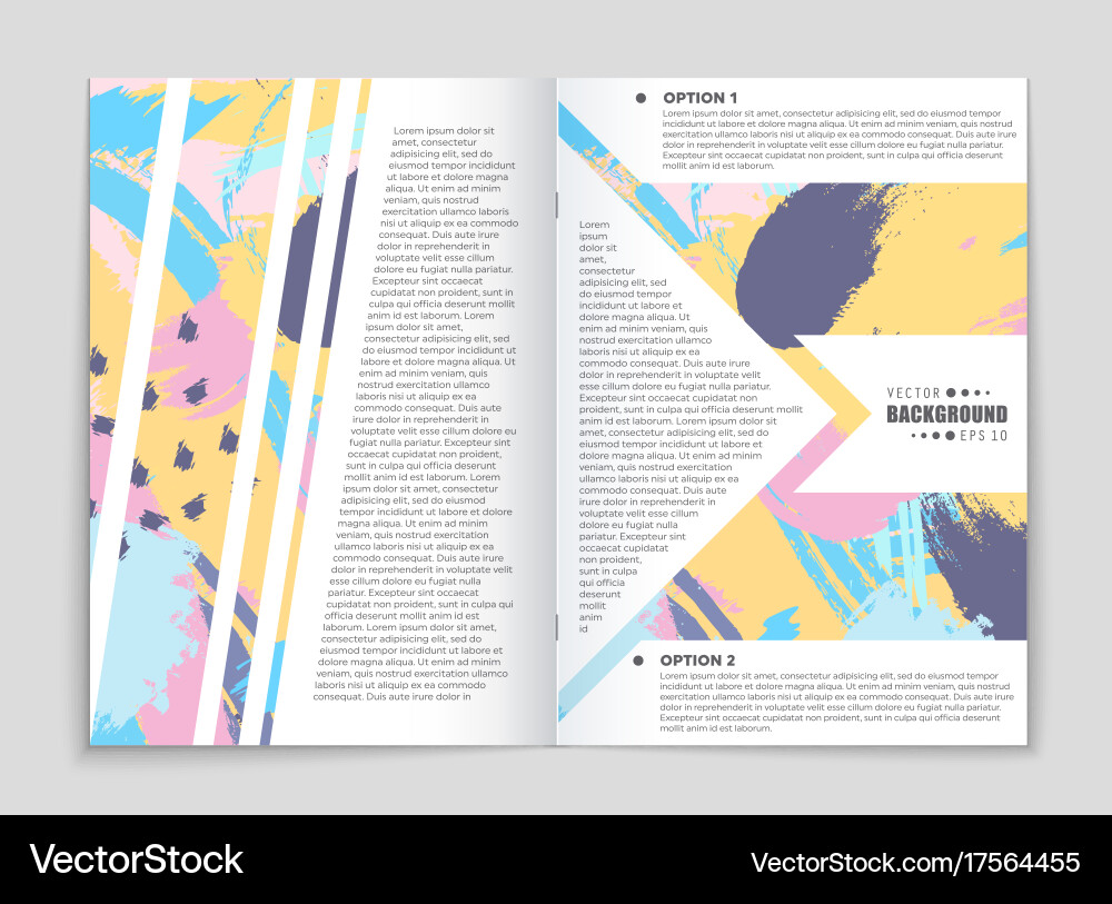 Abstract layout background set for art Royalty Free Vector