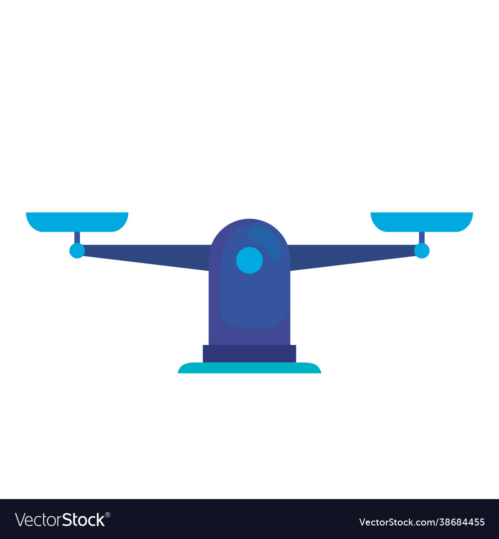 Balance scale measure Royalty Free Vector Image