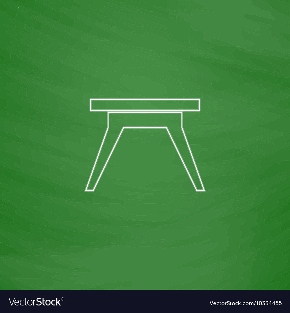 Camping table computer symbol Royalty Free Vector Image