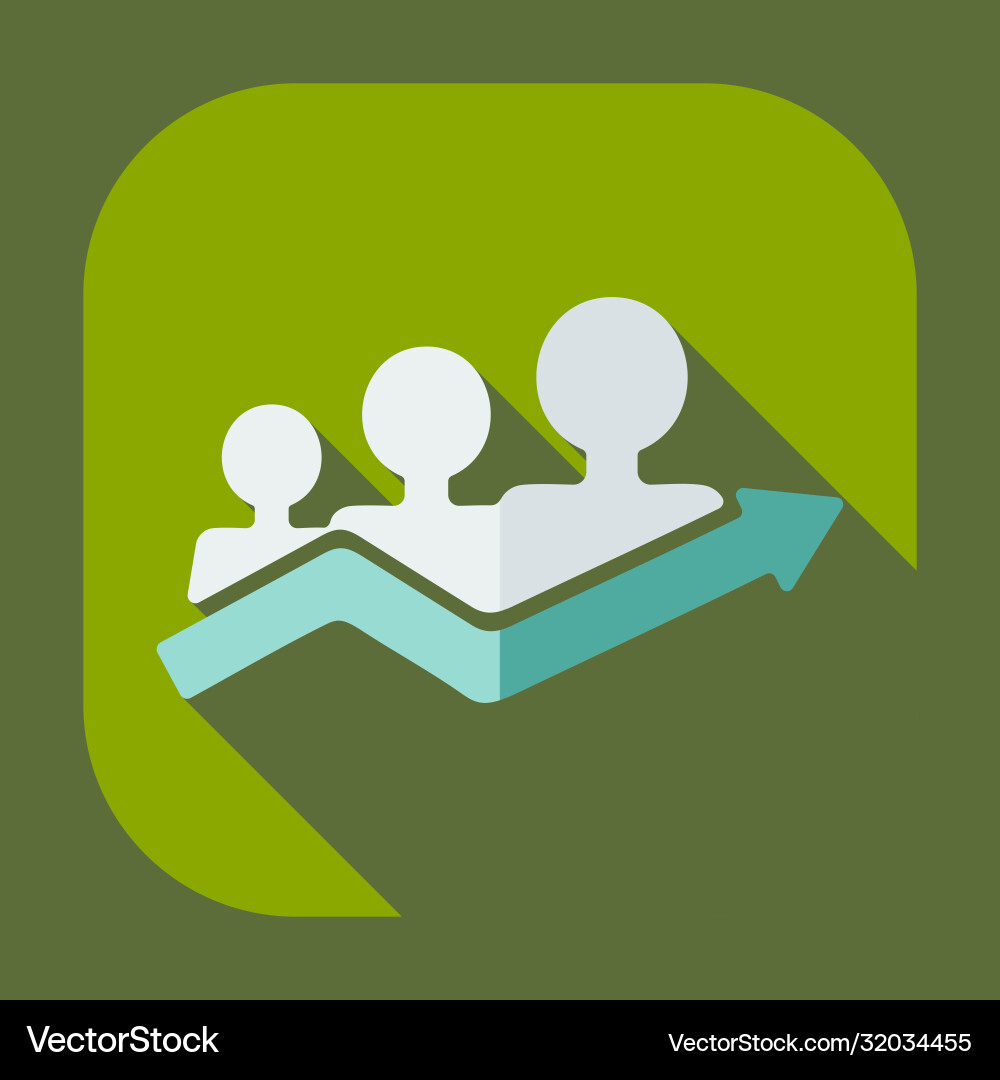 Flat modern design with shadow icons business icon