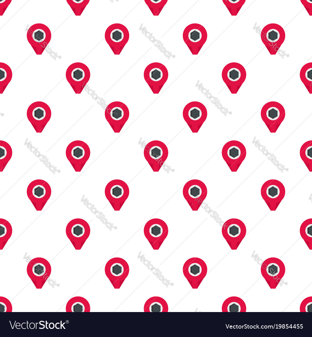 Mark pin pattern seamless Royalty Free Vector Image