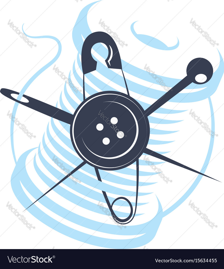 Needle and thread Royalty Free Vector Image - VectorStock