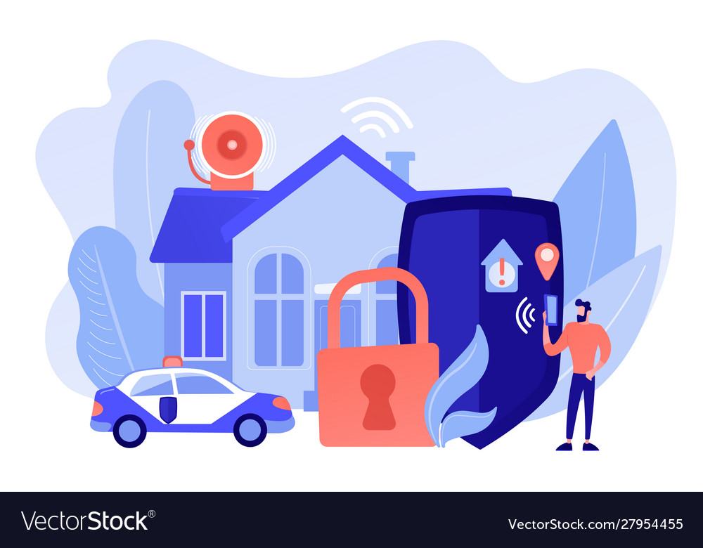 Security systems design concept Royalty Free Vector Image