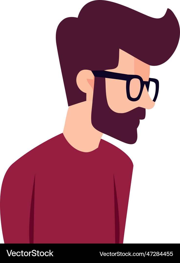 Smiling man avatar symbolizes success Royalty Free Vector
