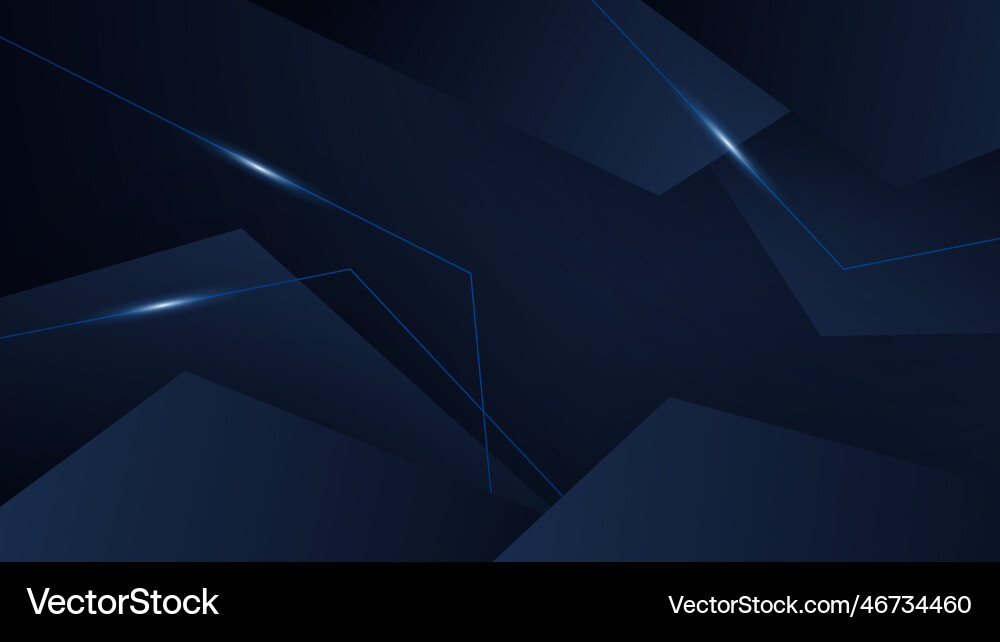 Abstract blue and black colorful geometric light Vector Image