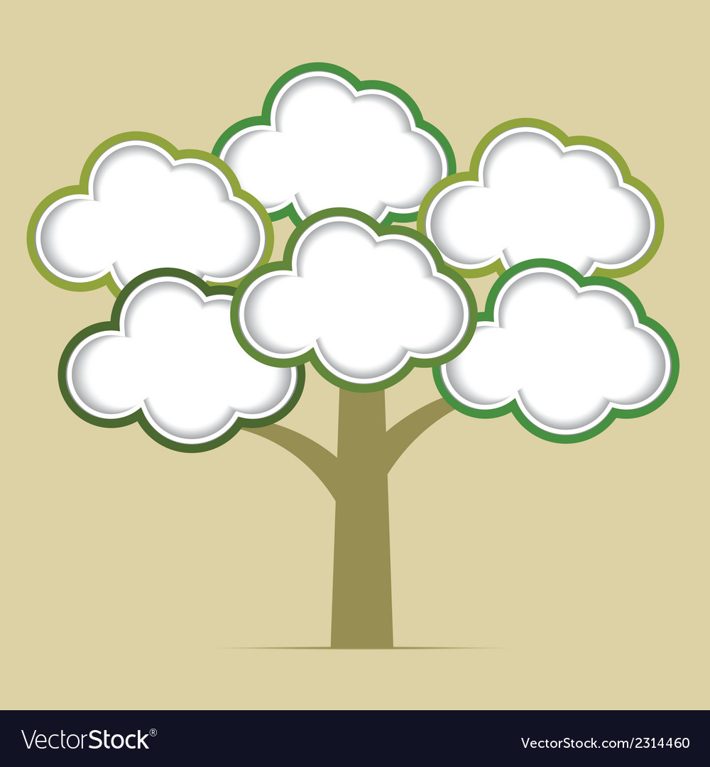 Abstract tree infographics elements Royalty Free Vector