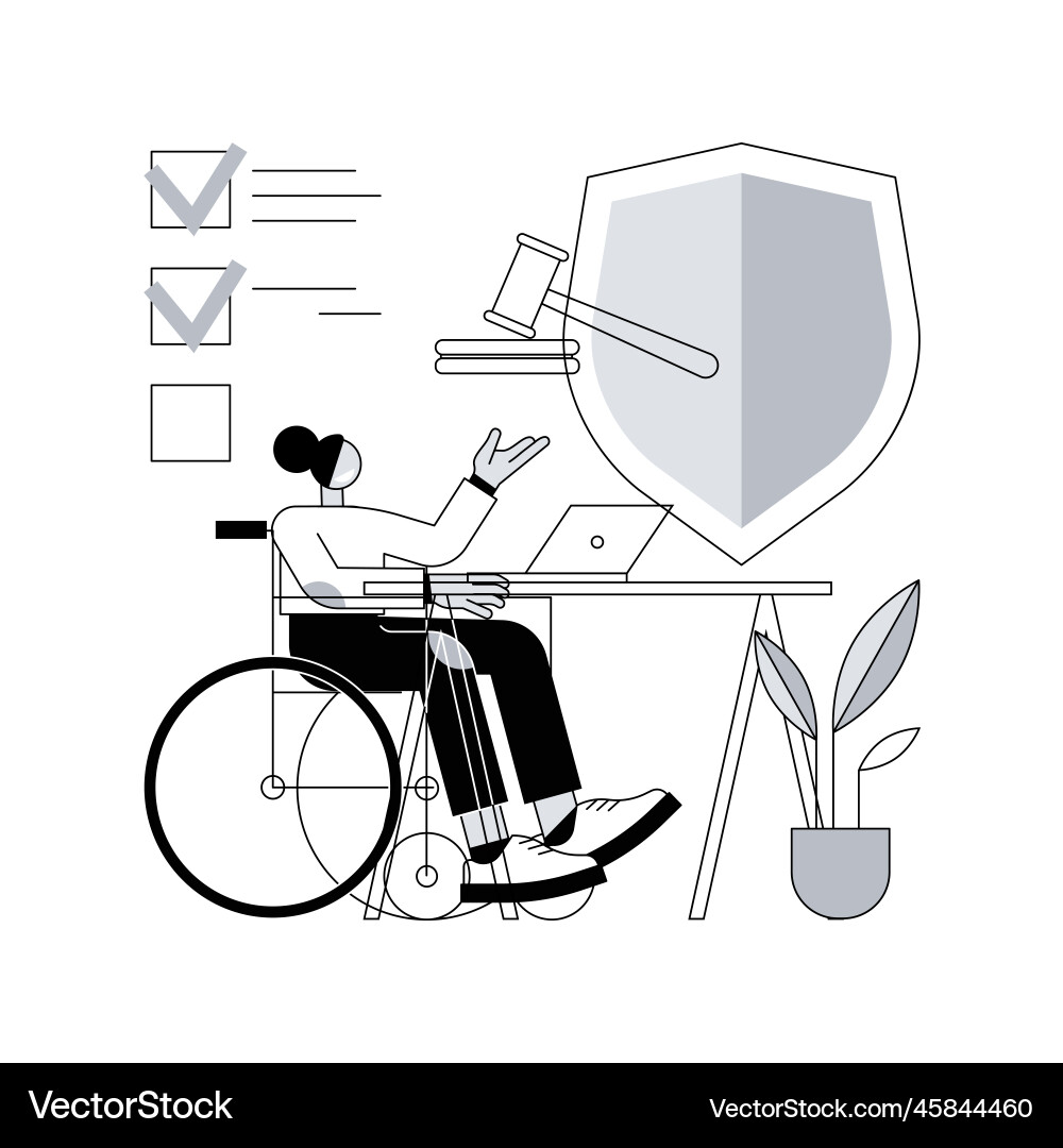 Anti-discrimination law abstract concept Vector Image