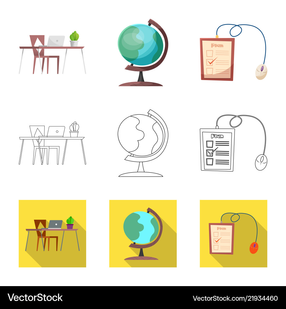 Design of education and learning logo set Vector Image