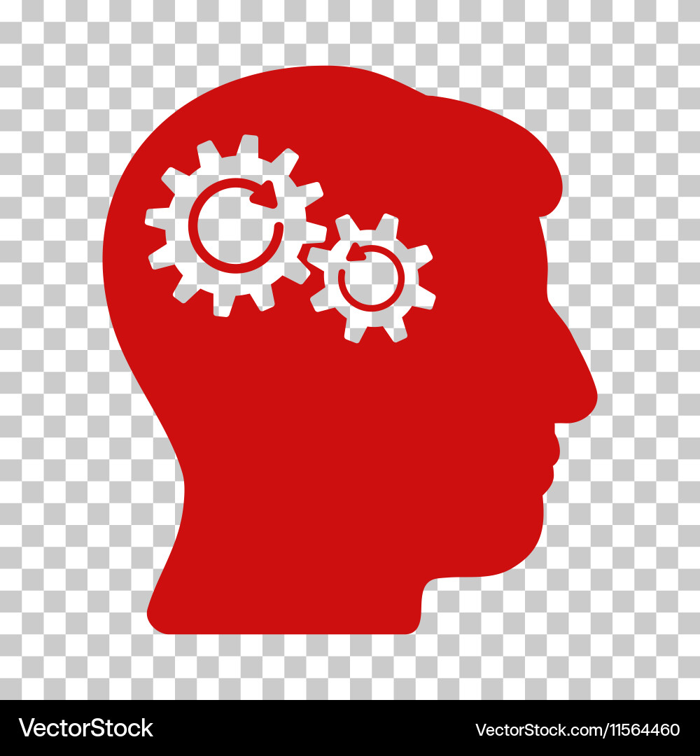 Head wheels rotation icon Royalty Free Vector Image