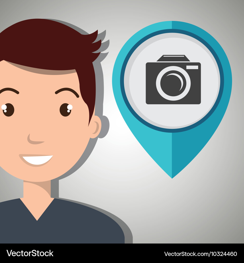 Man pin travel location Royalty Free Vector Image