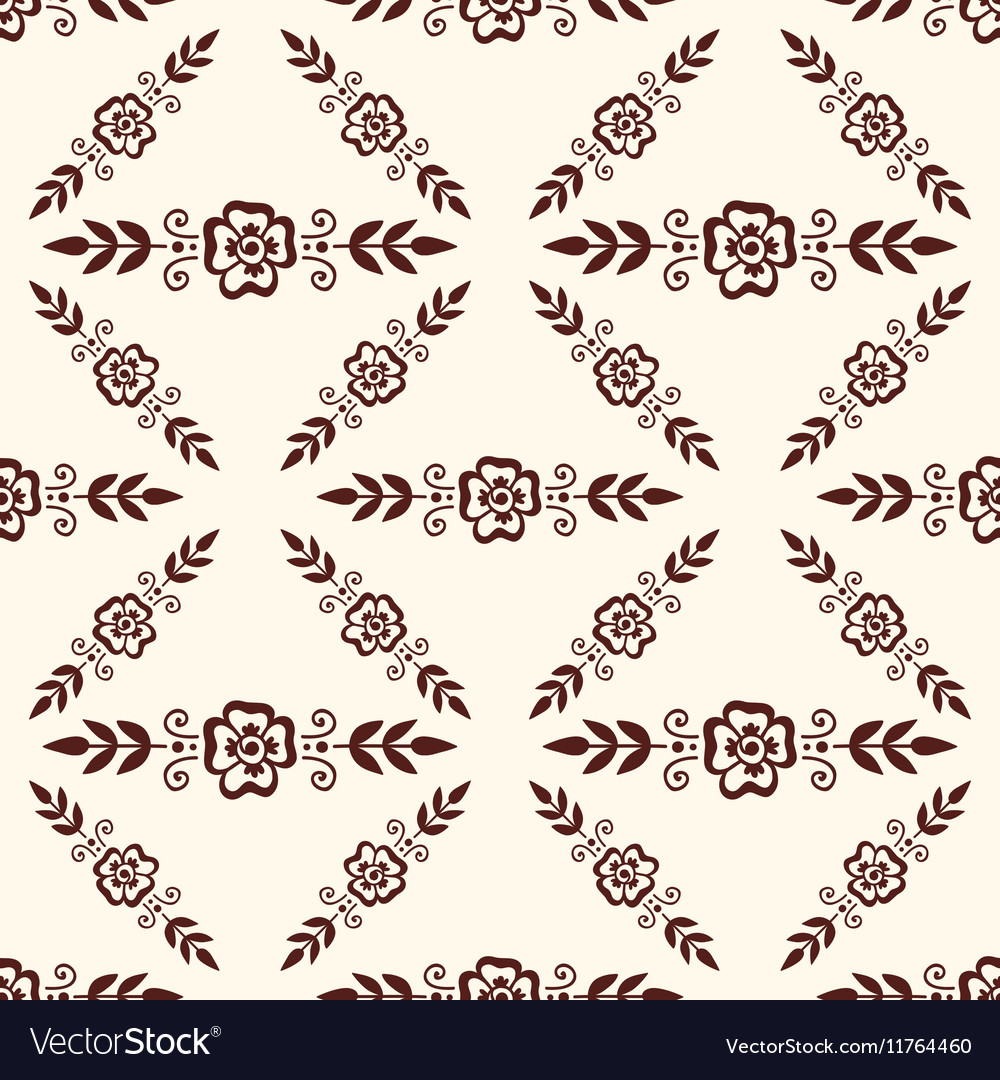 Mehendi pattern Royalty Free Vector Image - VectorStock