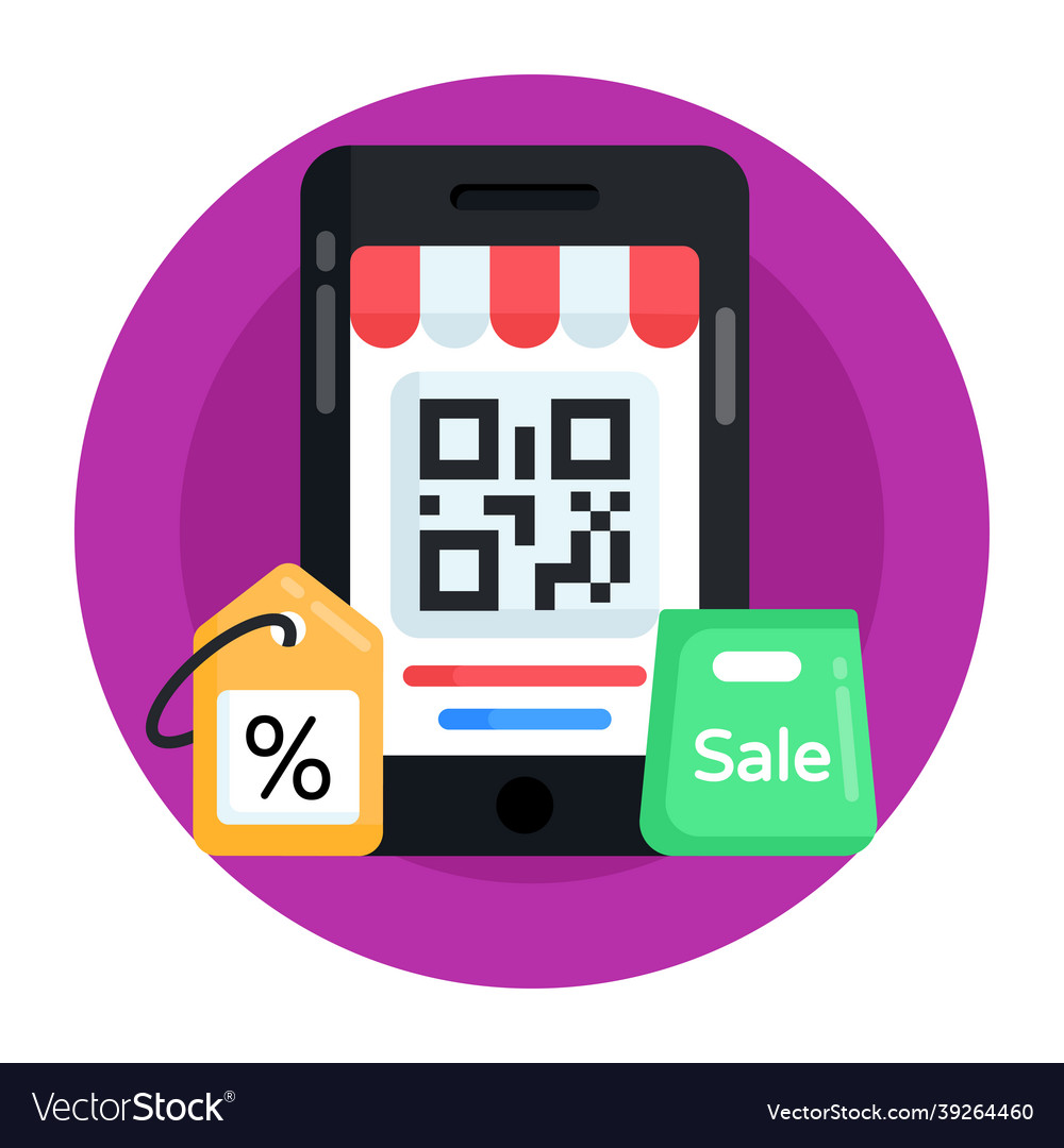 Mobile qr Royalty Free Vector Image - VectorStock