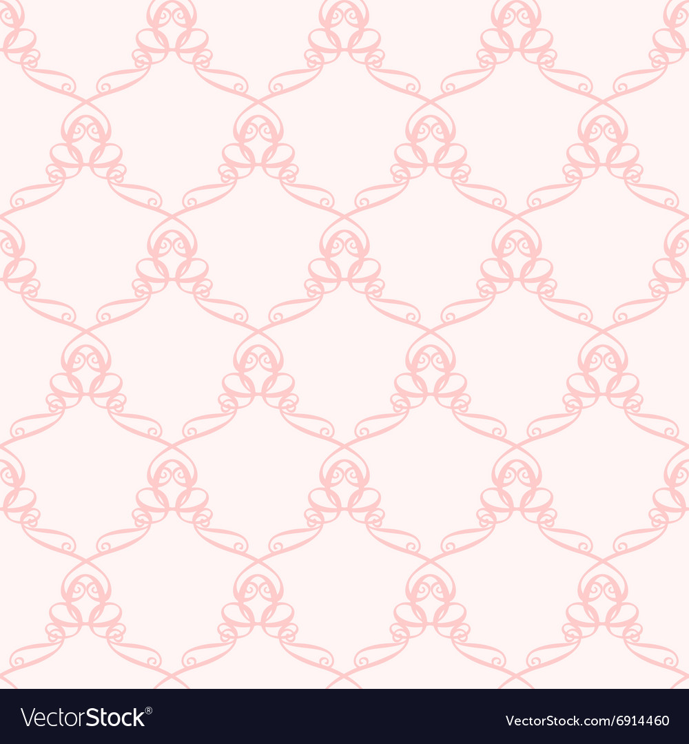 Pink Pattern with curve elements Royalty Free Vector Image