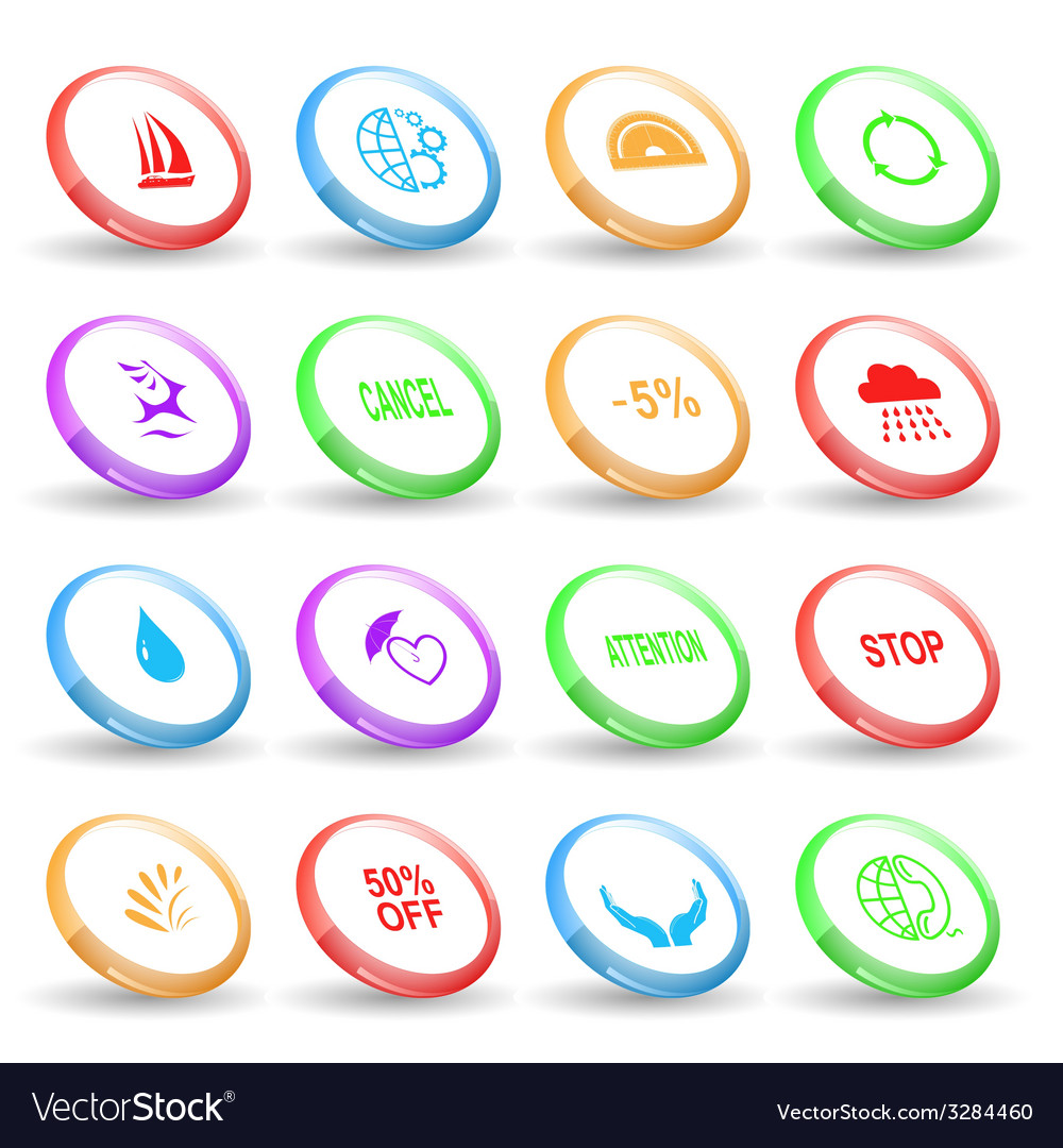 Set Royalty Free Vector Image - VectorStock