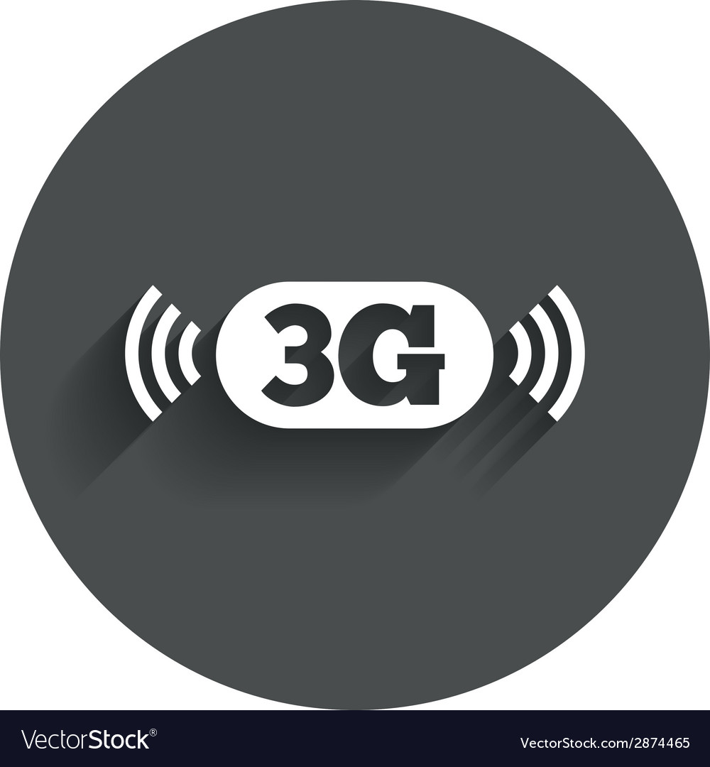 3g sign mobile telecommunications technology Vector Image