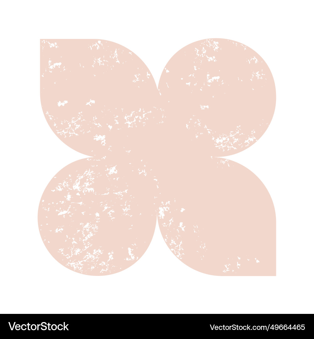 Abstract bauhaus grunge geometric beige frame for Vector Image