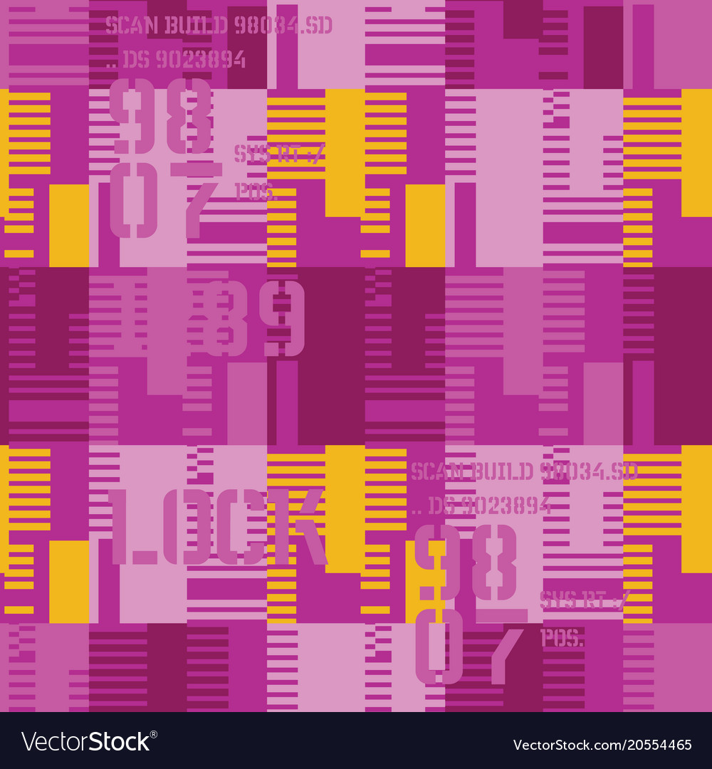 Abstract technological seamless pattern Royalty Free Vector