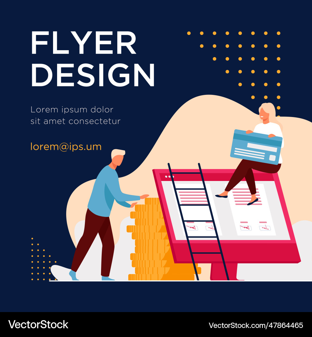 Bank client ordering credit card online Royalty Free Vector