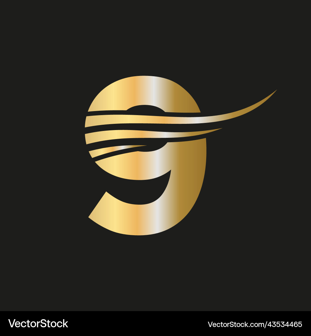 Modern letter 9 9 logo monogram logotype template Vector Image
